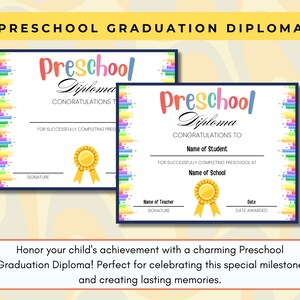 Editable Preschool Graduation Bundle, Preschool Graduate Resource ...