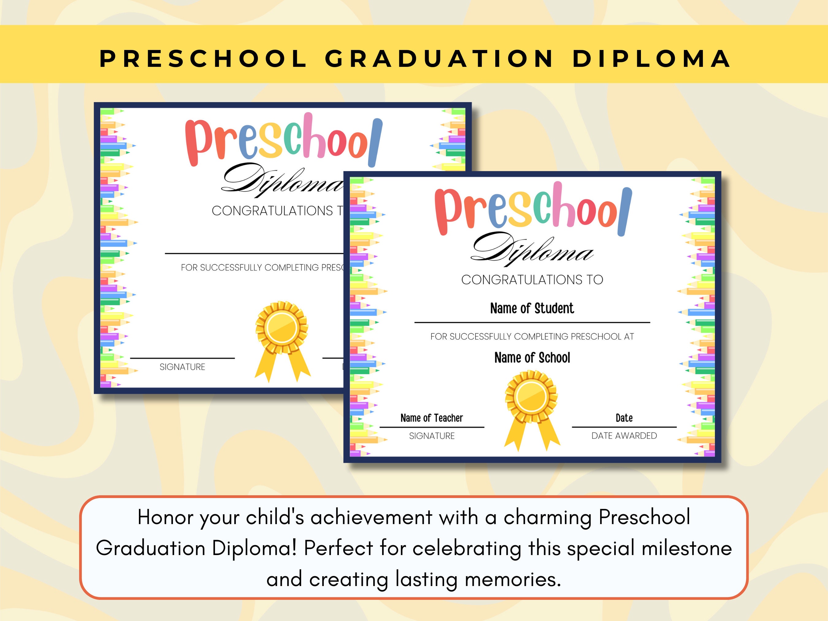 Editable Preschool Graduation Bundle, Preschool Graduate Resource ...