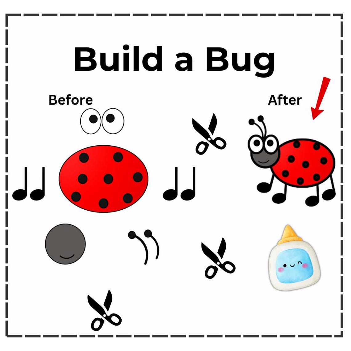 Spring Bug Craft Activity - Build Your Own Bug - Fine Motor Skills ...