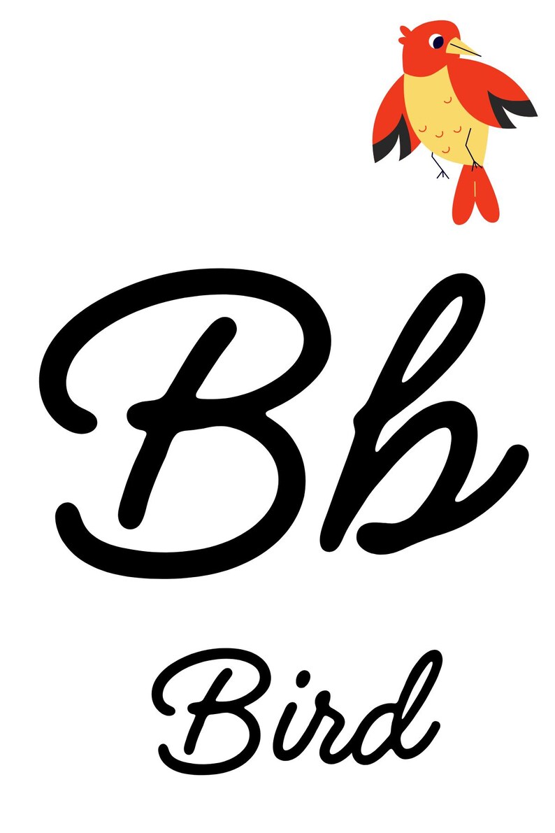 Black and White Cursive Alphabet Flash Cards | Printable ABC Flashcards ...