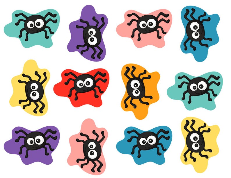 Pin the Spider on the Web Game, Fun Spider Web Party Activity for Kids ...