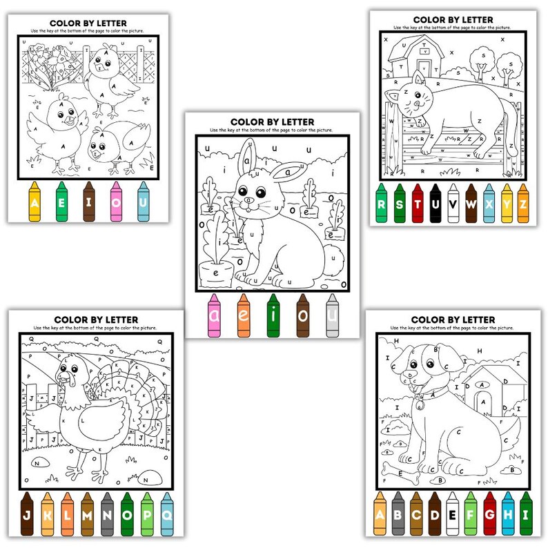 Color by Letter Printable | Alphabet Coloring Pages (PDF Download ...
