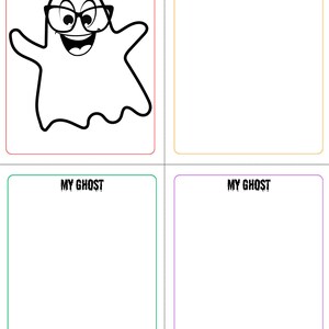 Roll the Dice to Draw a Ghost, Halloween Drawing Activity, Fall Art ...