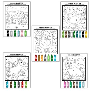 Color by Letter Printable | Alphabet Coloring Pages | Educational ...