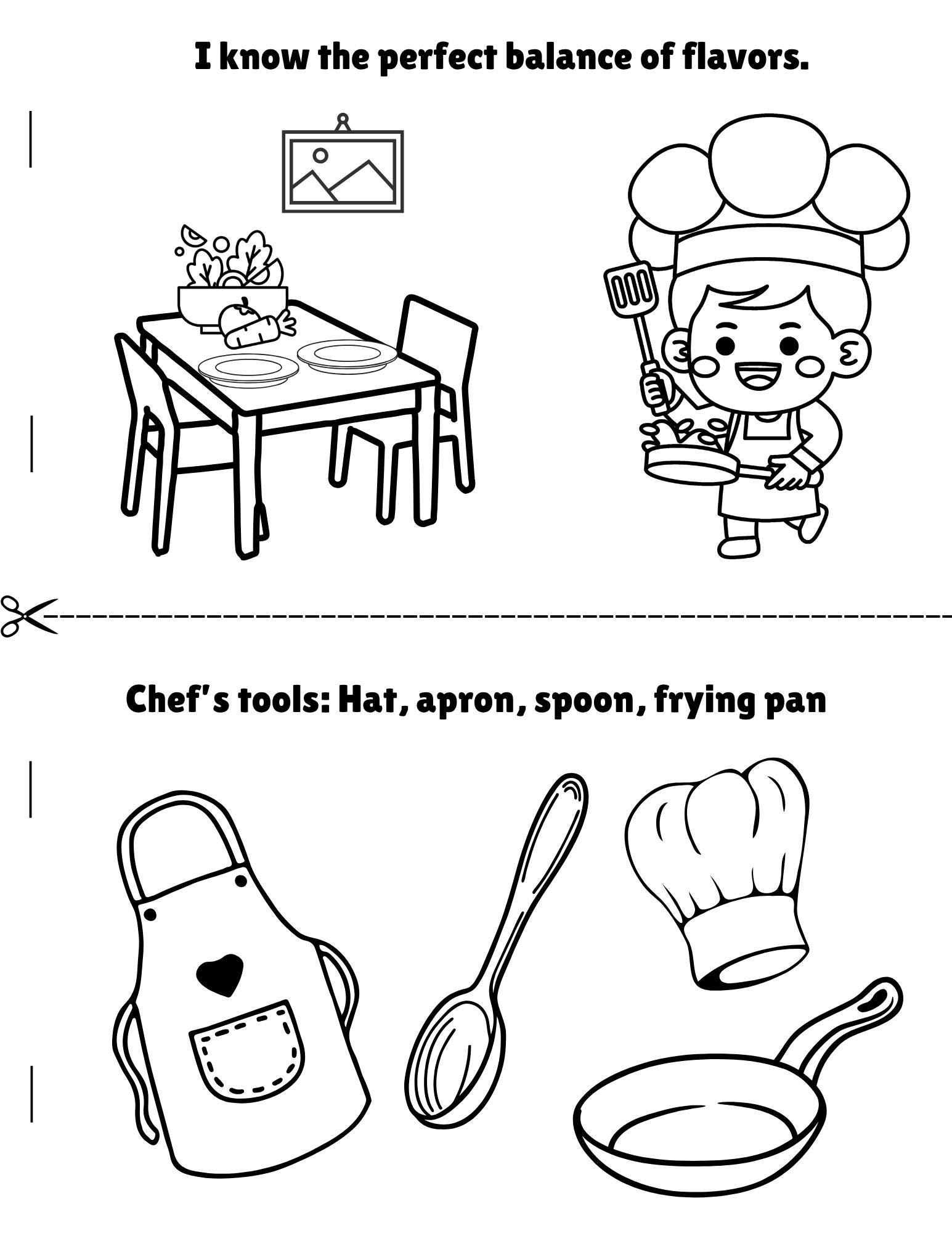 Chef Activity Pack for Kids | Pretend Play Printables (PDF Download) - Etsy