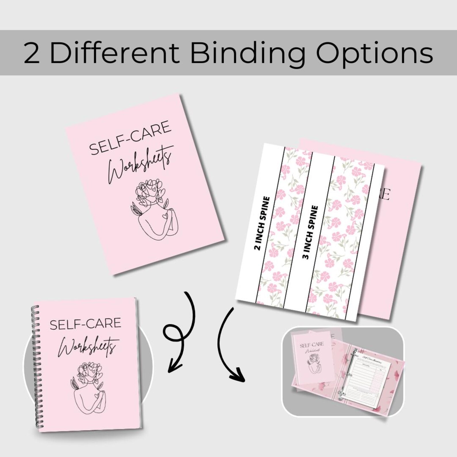 Self-care Editable Worksheets, Positive Mindset Binder, Growth Mindset ...