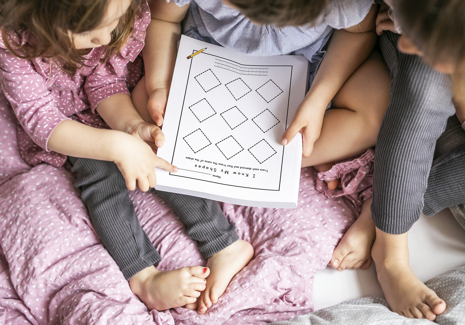 Trace the Shapes Worksheets, 12 Basic Shapes Tracing, Early Learner ...