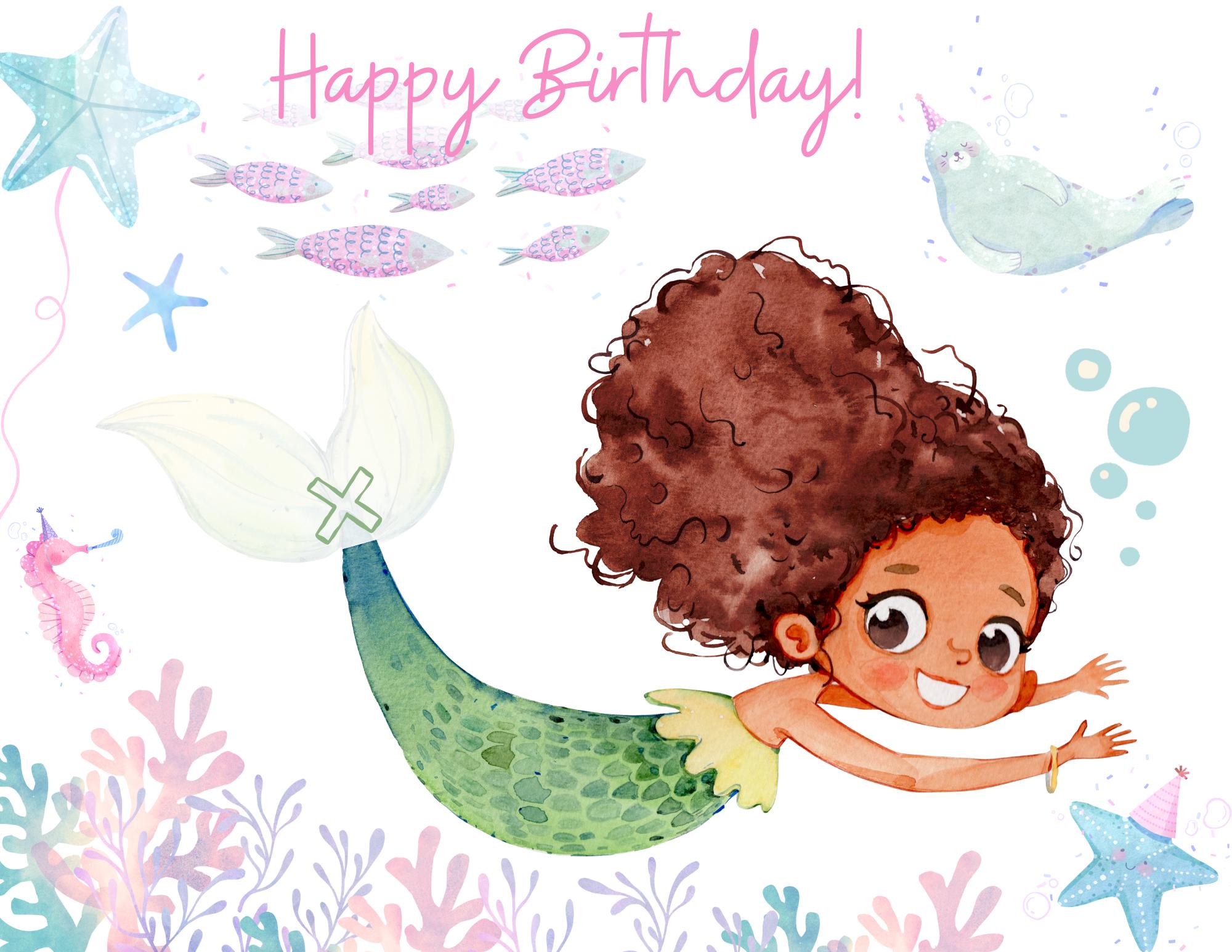 Pin the Tail on the Mermaid | Printable Birthday Game | Mermaid Party ...