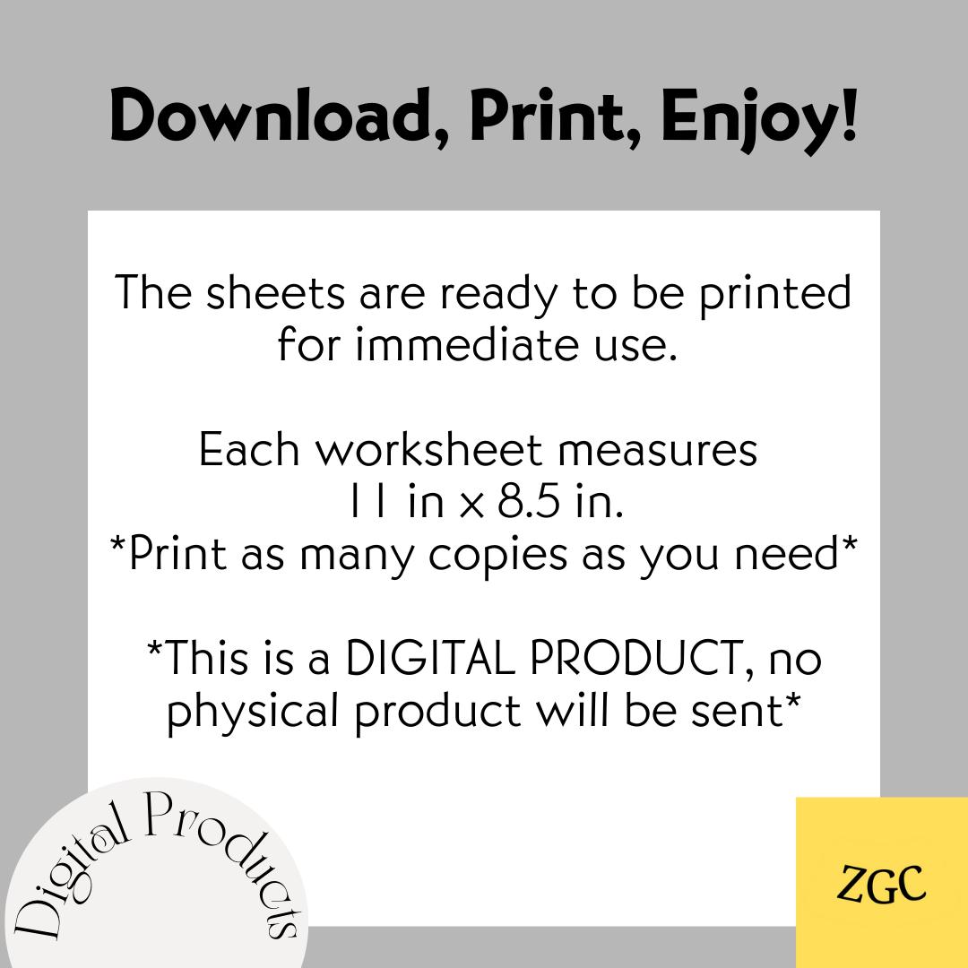 Kids Winter Printable Craft Activity Pages, Kids Winter Bundle, Color ...