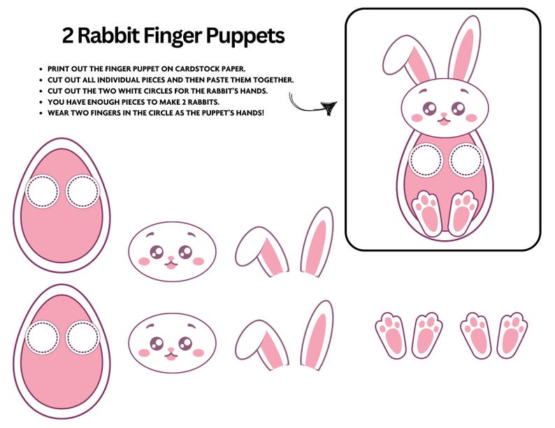 Printable Animal Finger Puppets for Kids | Fun DIY Craft Activity ...