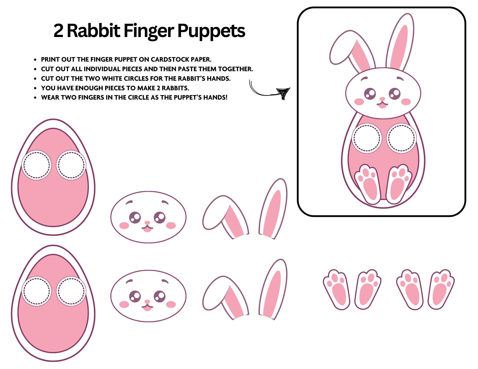 Printable Animal Finger Puppets for Kids | Fun DIY Craft Activity ...