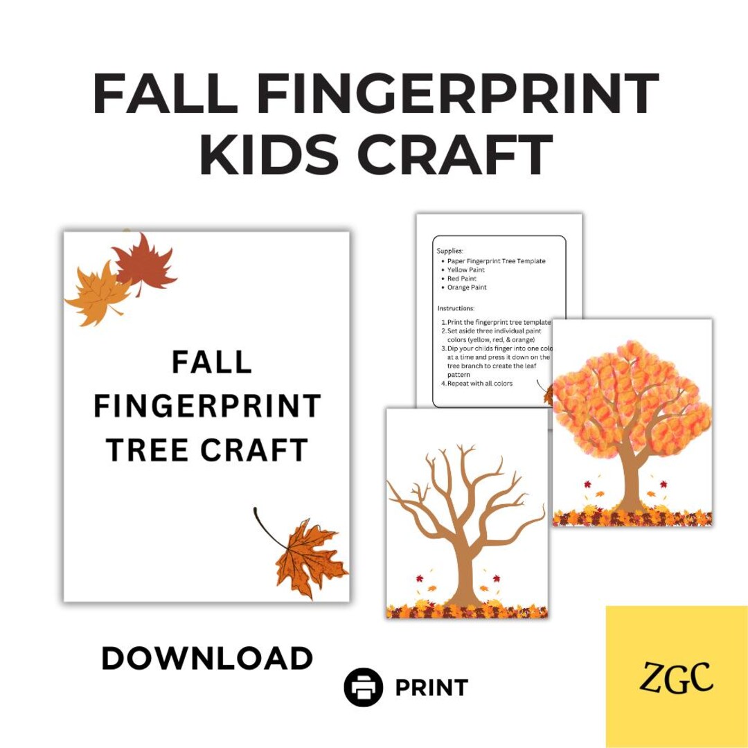 Printable Handprint Fall Tree Craft, Fall Handprint Art, Fall Craft ...