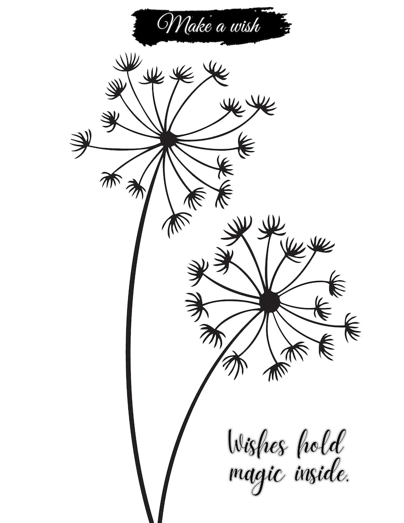 Printable Fingerprint Dandelion Craft, Early Learner Art, 10 Dandelion ...