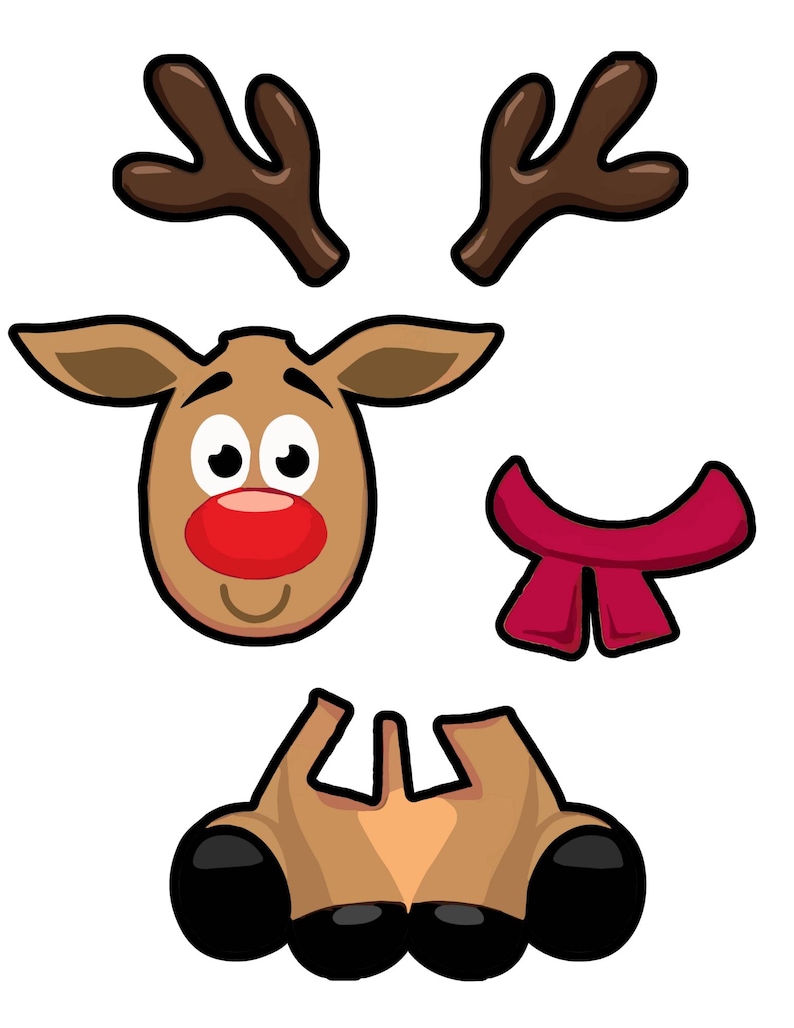 Printable Christmas Puzzle Craft Bundle for Kids, Cut and Paste ...