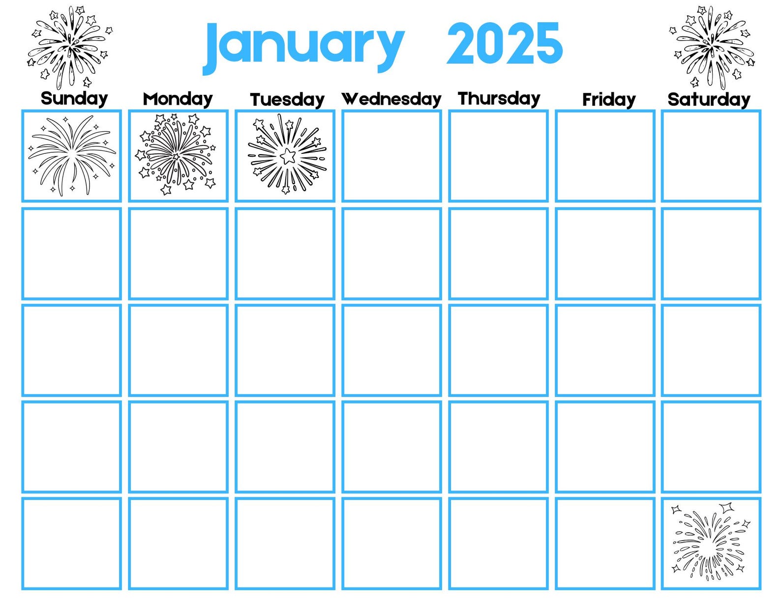 2025 Kids Traceable Calendar Printable | Fine Motor Skills Activity ...