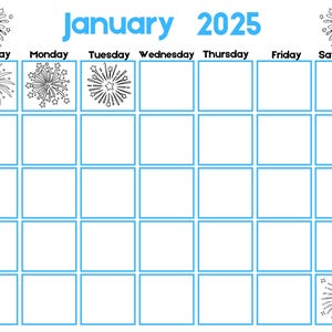 2025 Kids Traceable Calendar Printable | Fine Motor Skills Activity ...