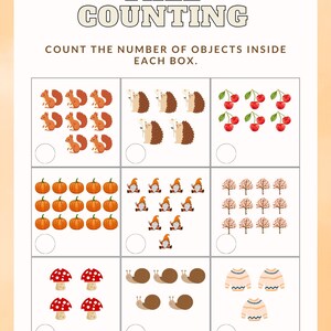 Printable Preschool Fall Activities, Numbers and Fall Colors Bundle ...