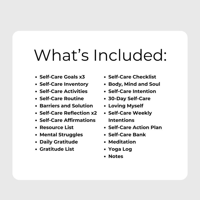 Self-care Editable Worksheets, Positive Mindset Binder, Growth Mindset ...