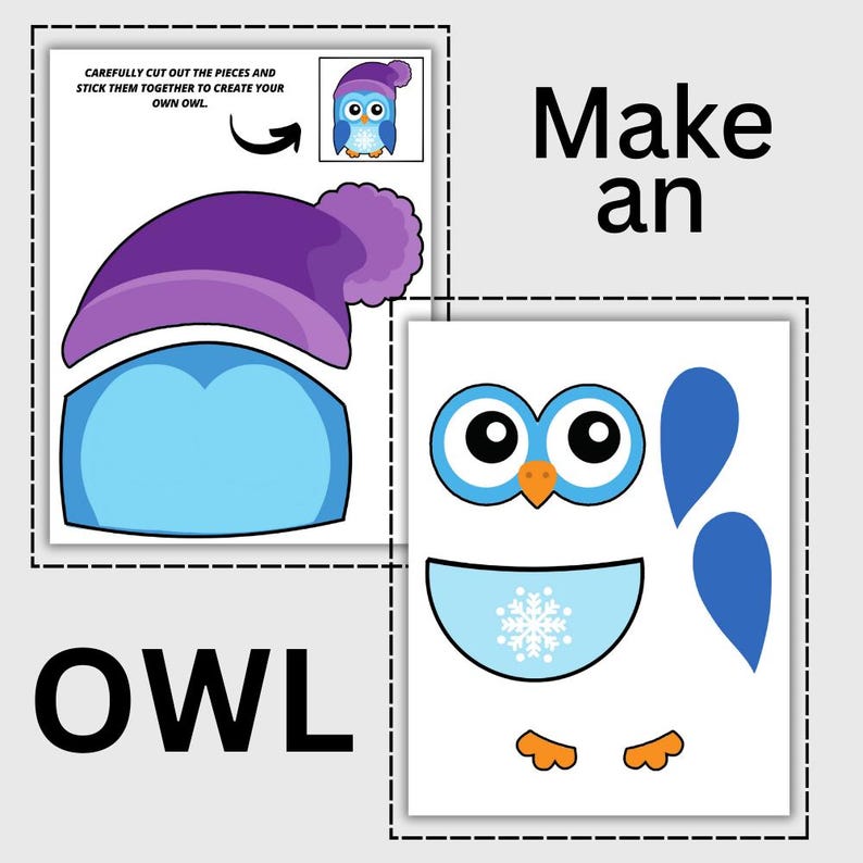 Winter Animal Preschool Printables, Build A Winter Animal Craft ...
