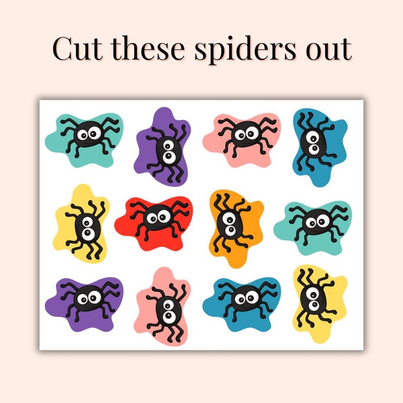 Pin the Spider on the Web Game, Fun Spider Web Party Activity for Kids ...