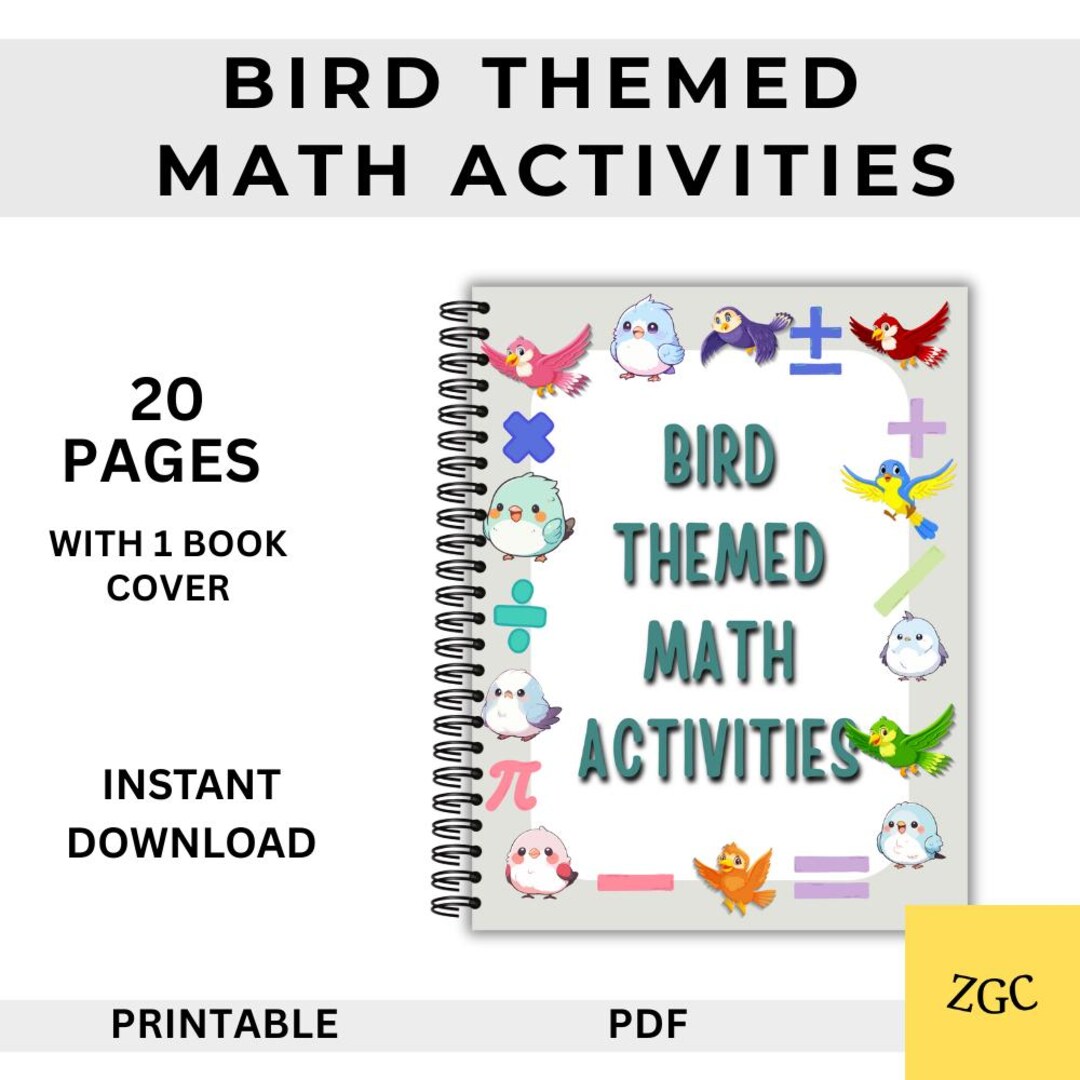 Bird Math Worksheets | Numbers 1-20, Addition, Subtraction (printable ...
