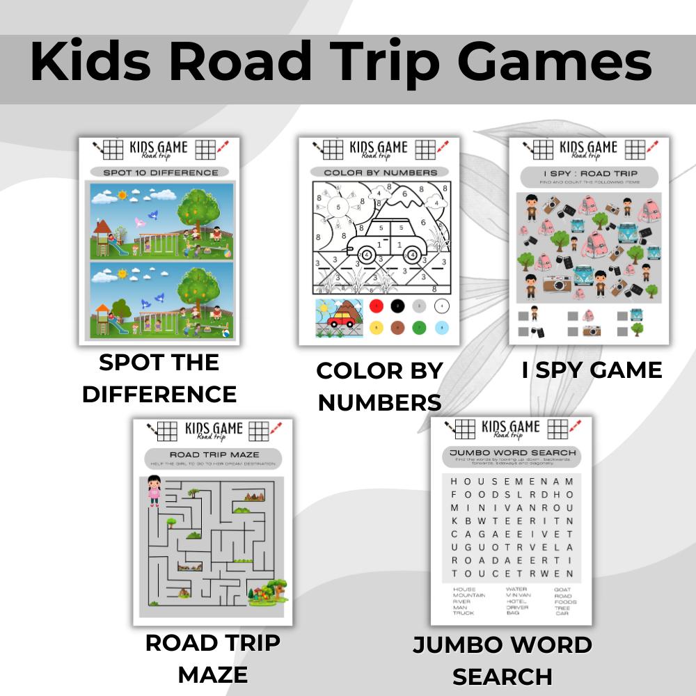 Printable Road Trip Planner, Road Trip Planner Checklist, Road Trip ...