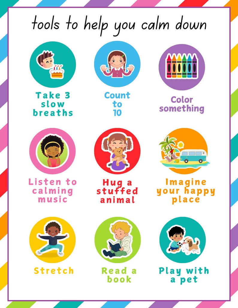 Printable Calm Corner Posters for Classroom | Mindfulness & Coping ...
