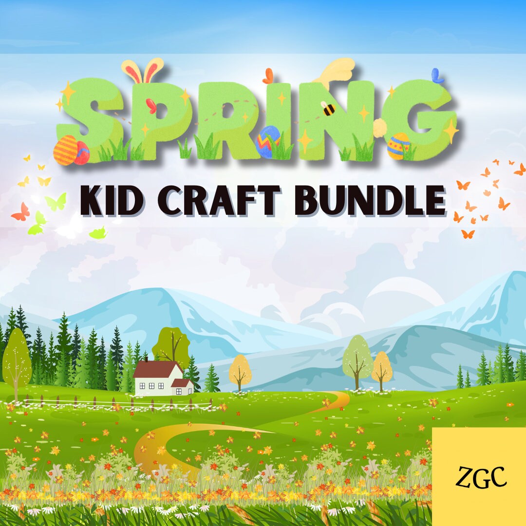 Spring Craft Activity Bundle for Kids, Hands on Art Activities for ...