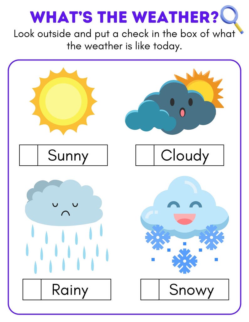 Printable Science Worksheets for Kindergarten | STEM Learning ...