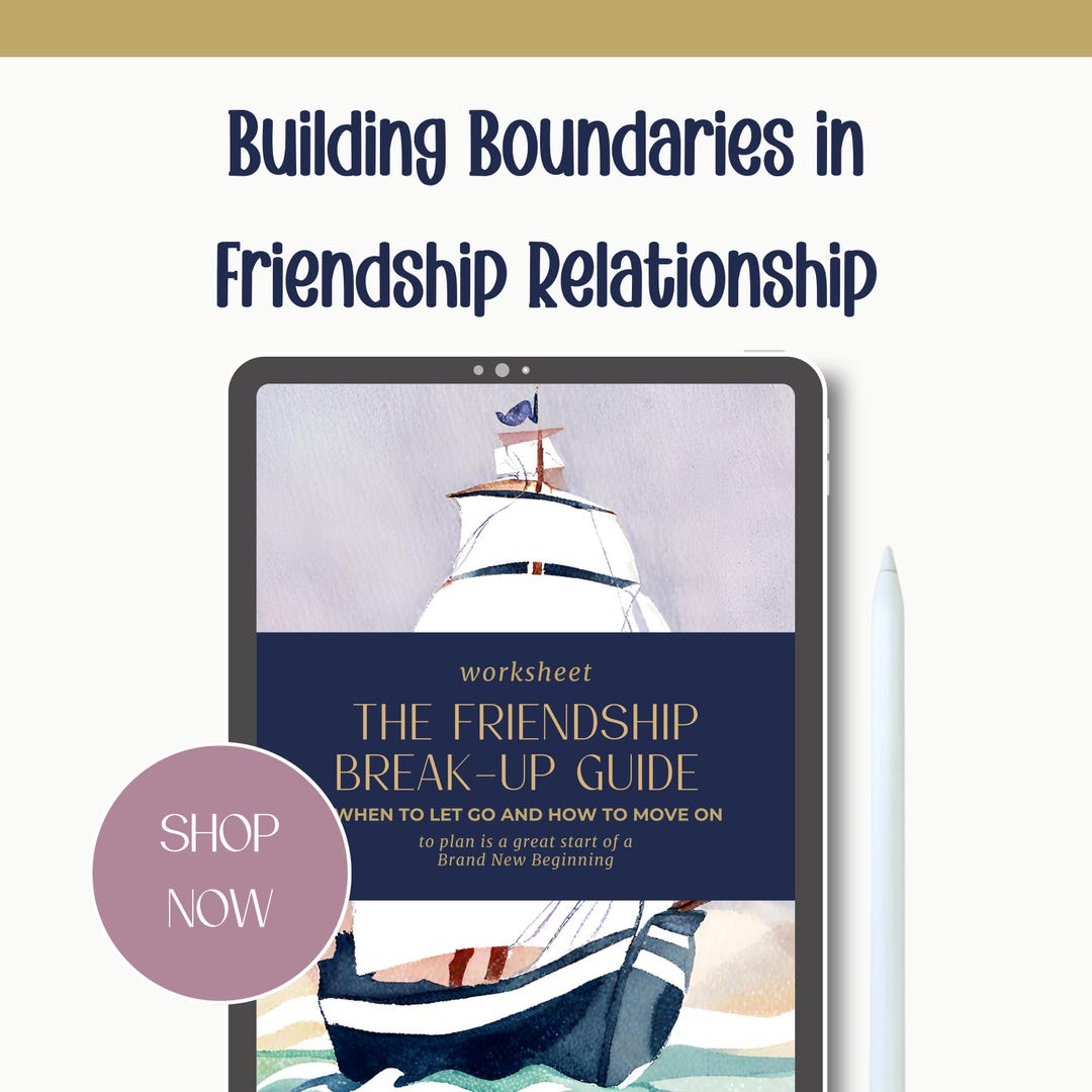 Friendship Breakup Journal Self-reflection Guide for Letting Go ...