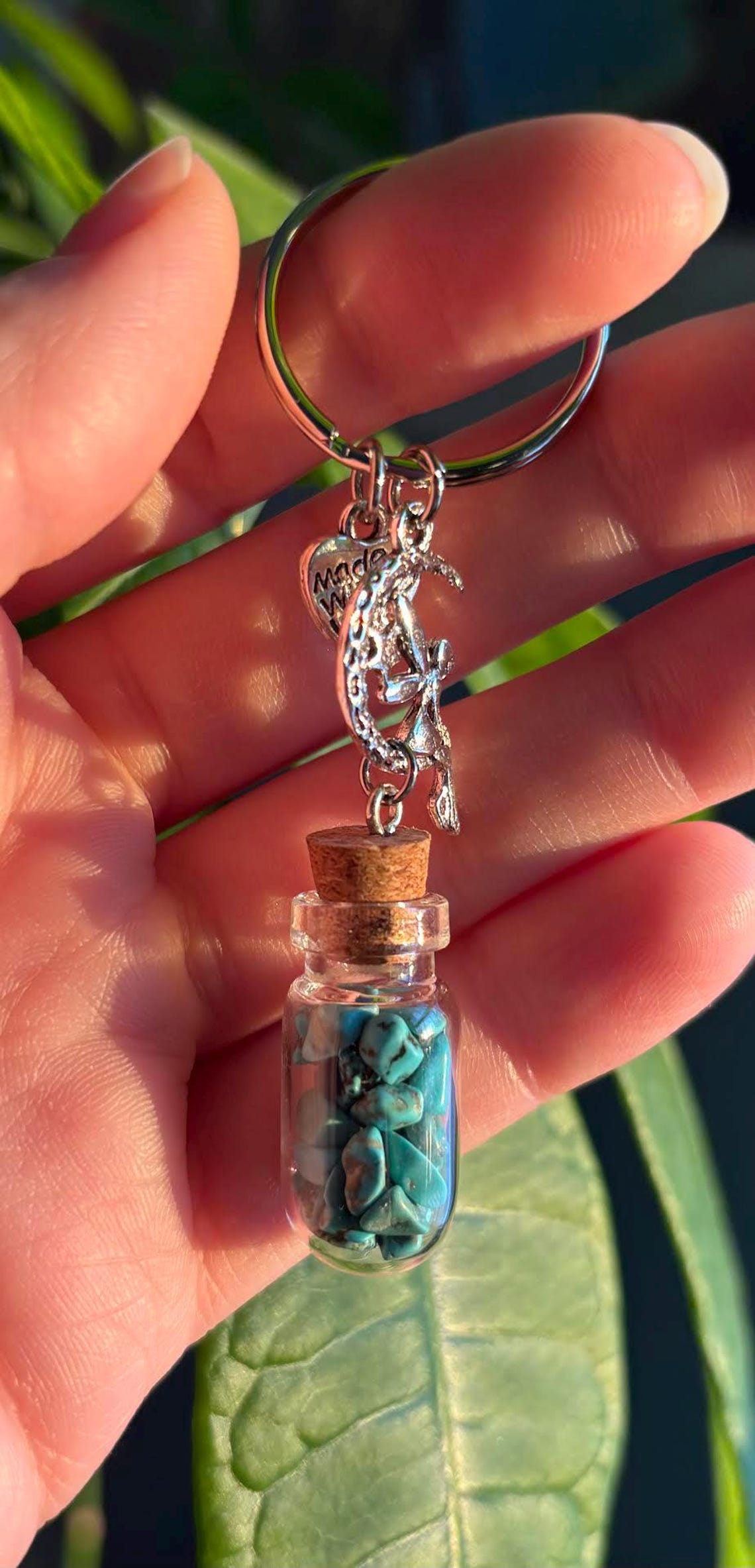Fairy Gemstone Keychain, Fairy Crystal Keychain, Crystal Jar Keychain ...