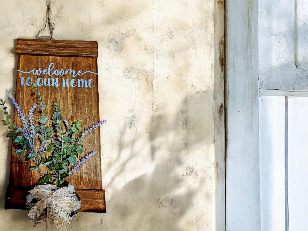Hand Made Shutter Style Welcome Sign - Etsy