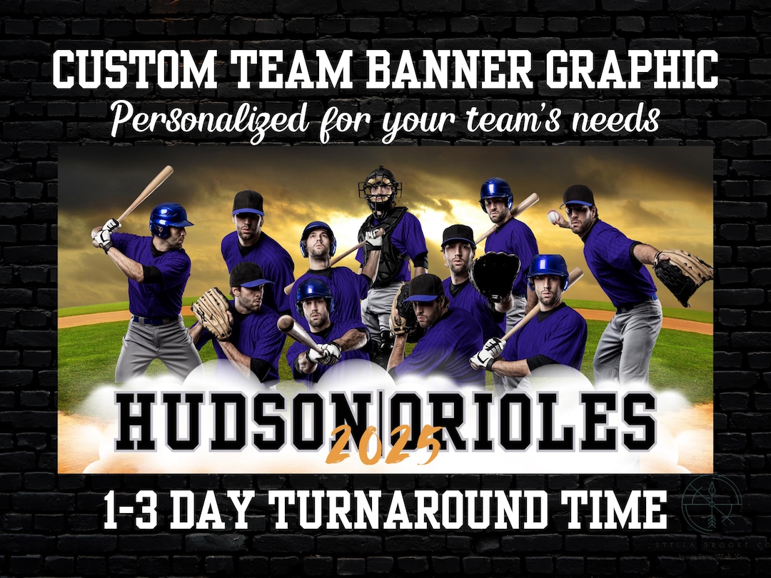 Custom Digital Team Banner: Personalized Graphic for Teams of All ...
