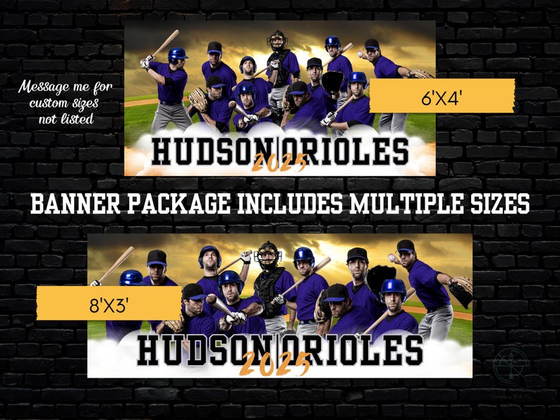 Custom Digital Team Banner: Personalized Graphic for Teams of All ...