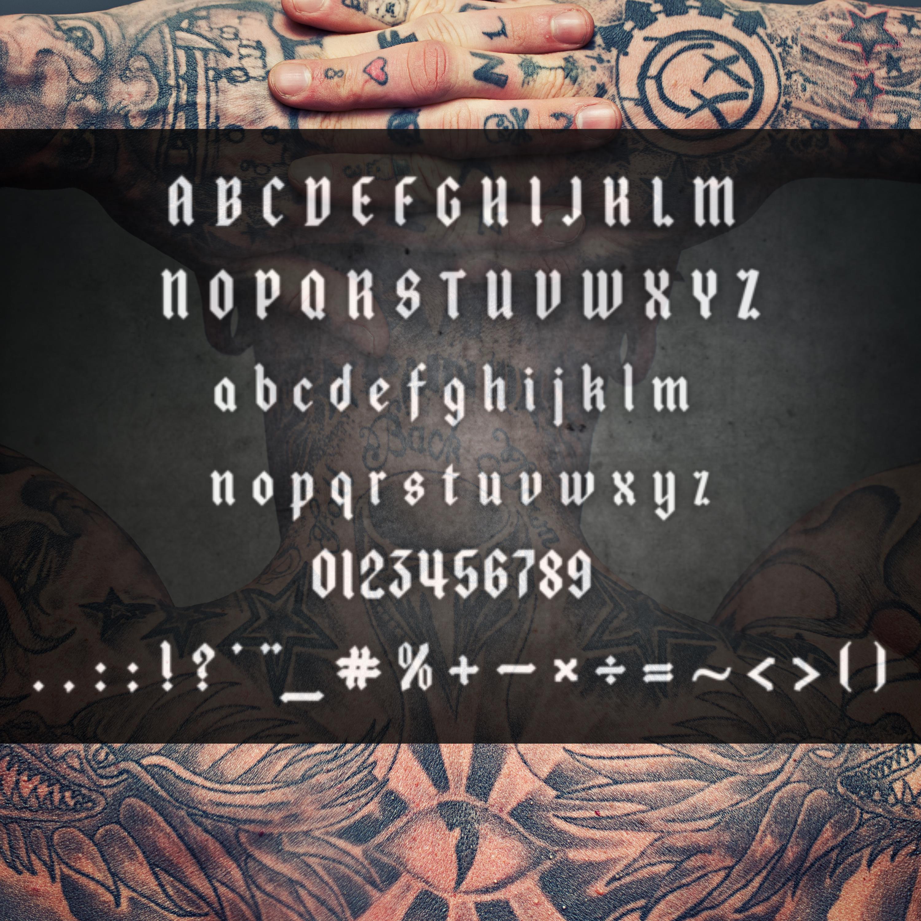 Old English Blackletter Font: Vintage Gothic Typeface (digital Download ...