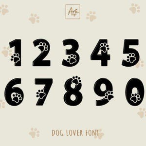 Dog Lover Font | Playful Bold Typeface - Etsy