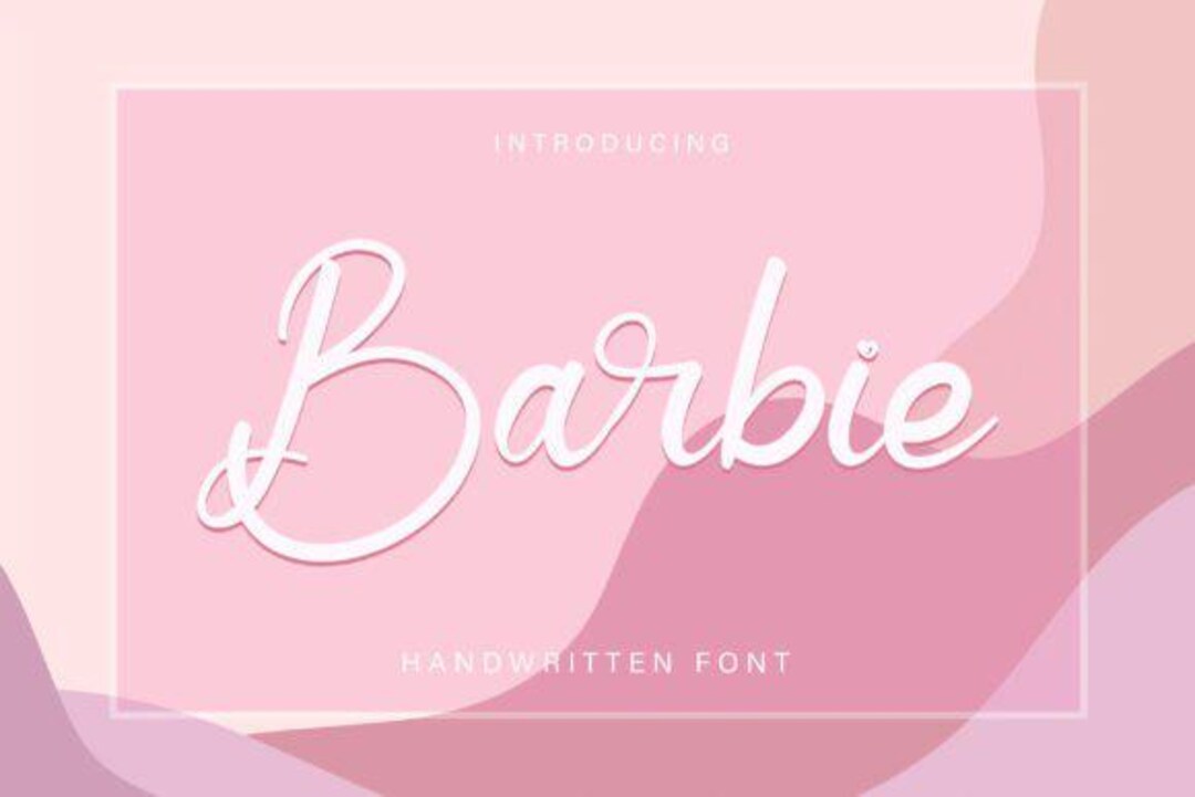 Barbie Cute and Casual Handwritten Font | Friendly Calligraphy Script ...
