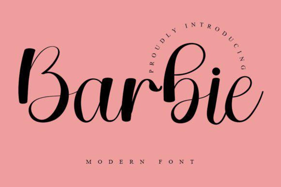 Barbie Handwritten Font: Elegant Script for Branding (digital Download ...