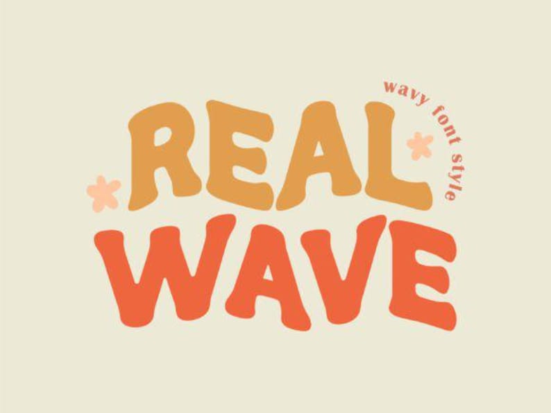 Wavy Stacked Font Bundle: 5 Fun Typeface Styles (instant Download) - Etsy