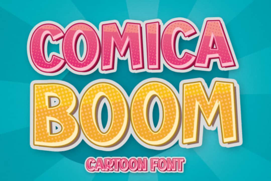 Comica Boom - Cartoon Font | Bold and Fun Typography for Posters ...