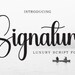 Signature Cursive Font | Elegant Handwritten Script for Branding, Logos ...