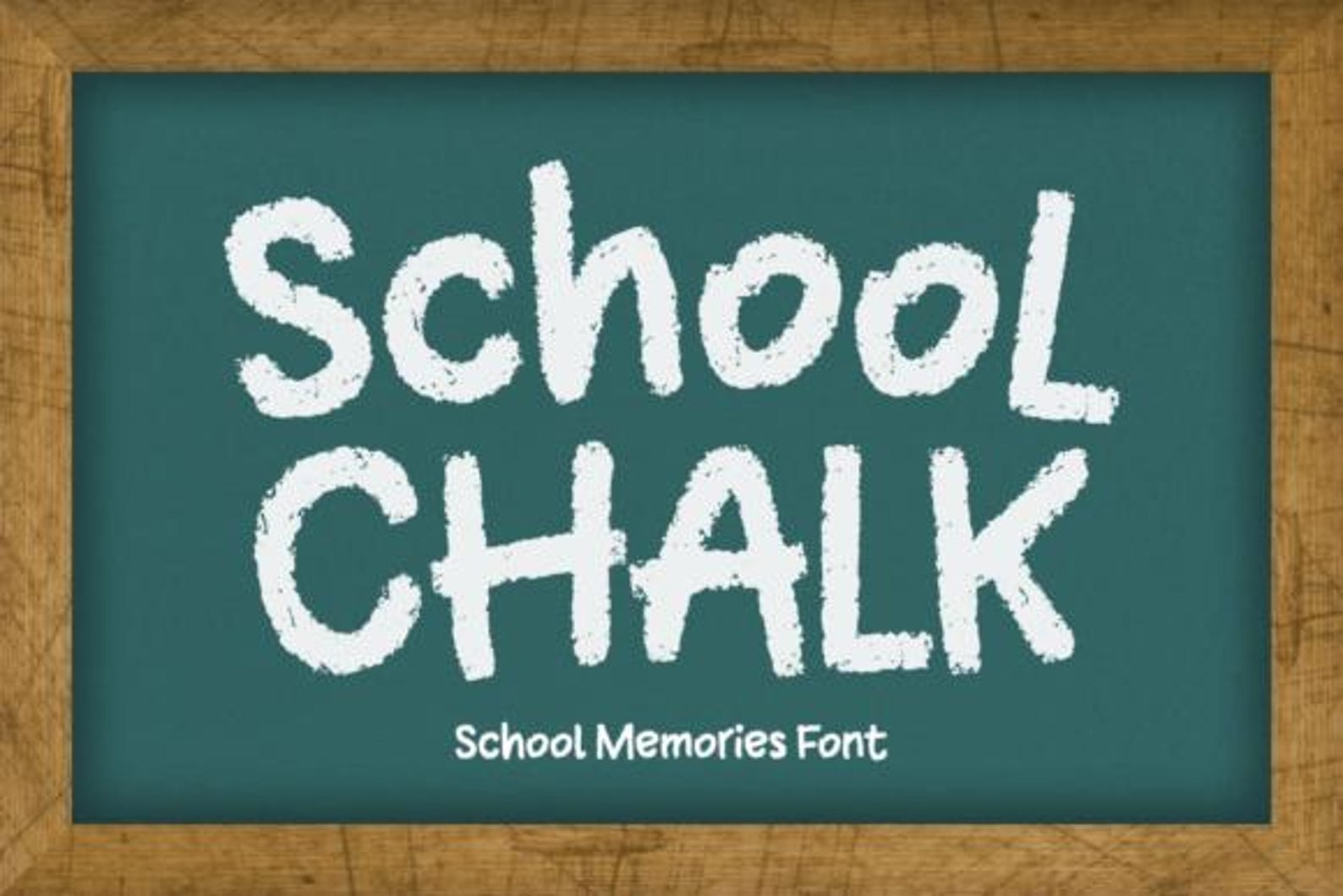 Playful Chalk Display Font for Kids' Crafts, Classroom Materials ...