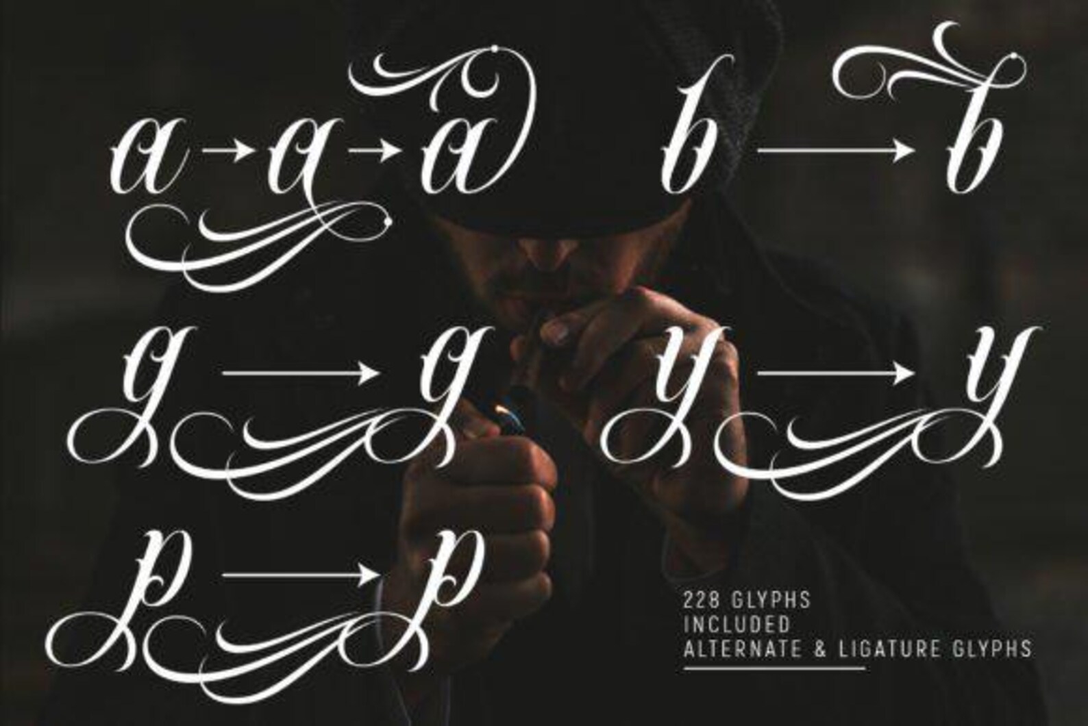 Elegant Tattoo Script Font: OTF/TTF (digital Download) - Etsy