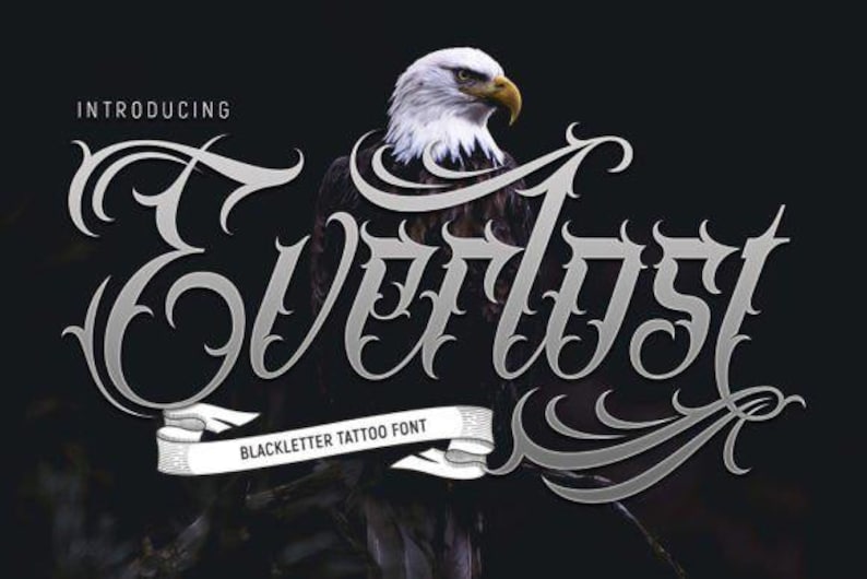 Procreate Font, Chicano Font, Tattoo Font, Gothic Font, Script Font ...