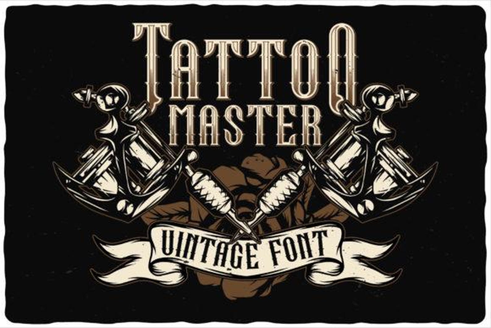 Vintage Tattoo Font: Bold Retro Typeface + Editable T-shirt Designs - Etsy