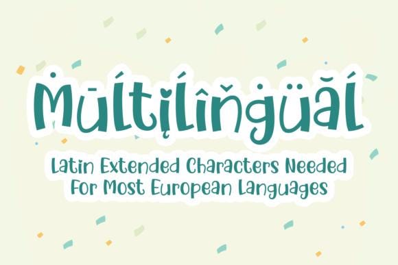 Emilya Birthday Fun Display Font | Whimsical Typeface for Cartoon ...