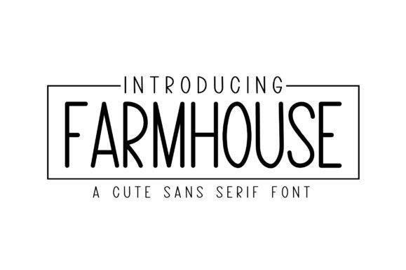 Farmhouse Retro Sans Serif Font | Minimalist Vintage Typeface for ...
