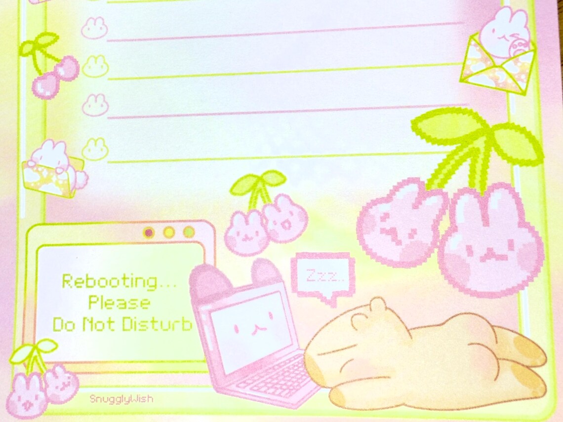 One Task at a Time To-do List – Capybara and Bunny Y2K Notepad | Pastel ...