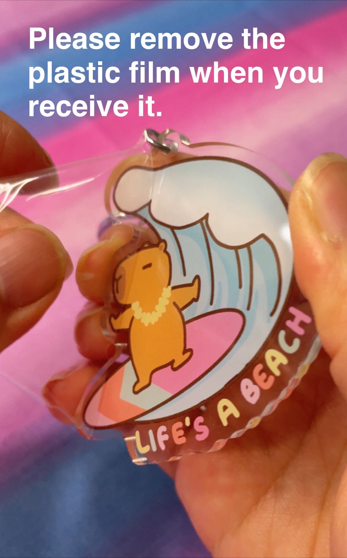 Capybara With Yuzu Keychain | Fun and Cute Acrylic Keychain | Backpack ...
