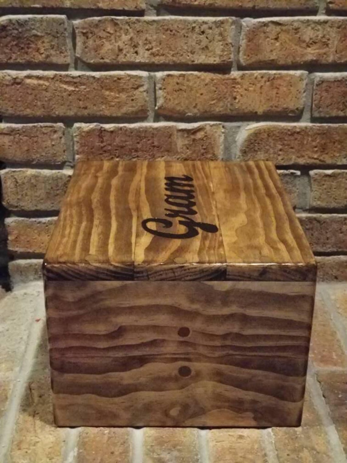 Large Step Stool Personalized Name Burned Into the Wood That Will Last ...